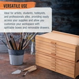 U.S. Art Supply 10-Drawer Craft Organizer Box - Stackable, 5 ...