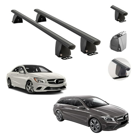 Fits Mercedes CLA Class 2013-2019 Fixed Point Roof Rack Cross Bar ...