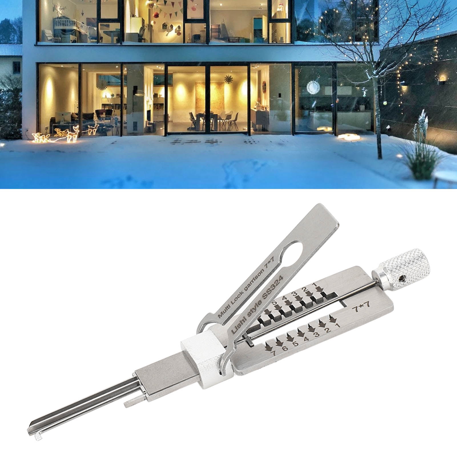 2 In 1 Pick Tool, 2 In 1 Hand Tool Set Portable Accurate Plated ...