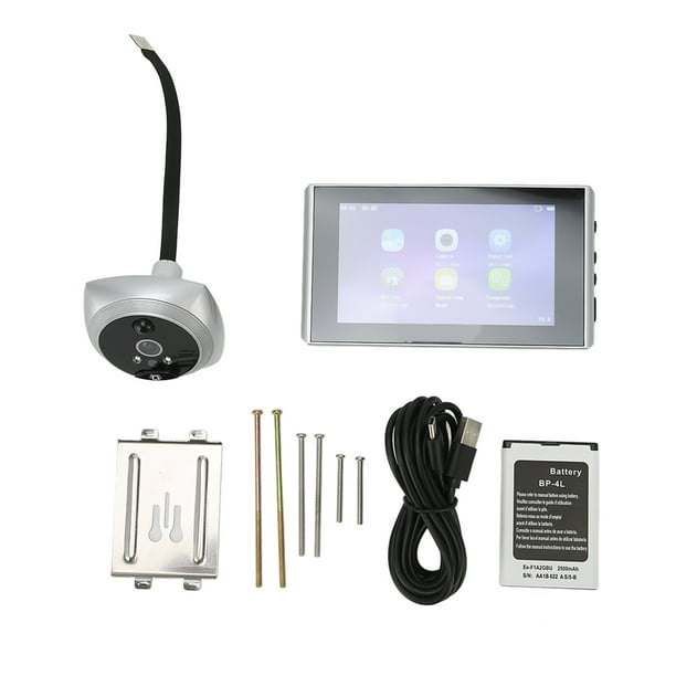 Camera Recording Video Doorbell,4.5in Smart Digital Door Door Peephole ...