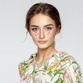 BESTYASH Pink Cherry Blossom Face Stickers Paper Material Flower Decals ...
