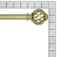 Mainstays Gold ¾ Inch Twist Cage Single Curtain Rod, 30 to 84 Inches ...