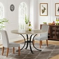 Tribesigns 4-6 People Round Dining Table, Vintage Light Wood Modern ...