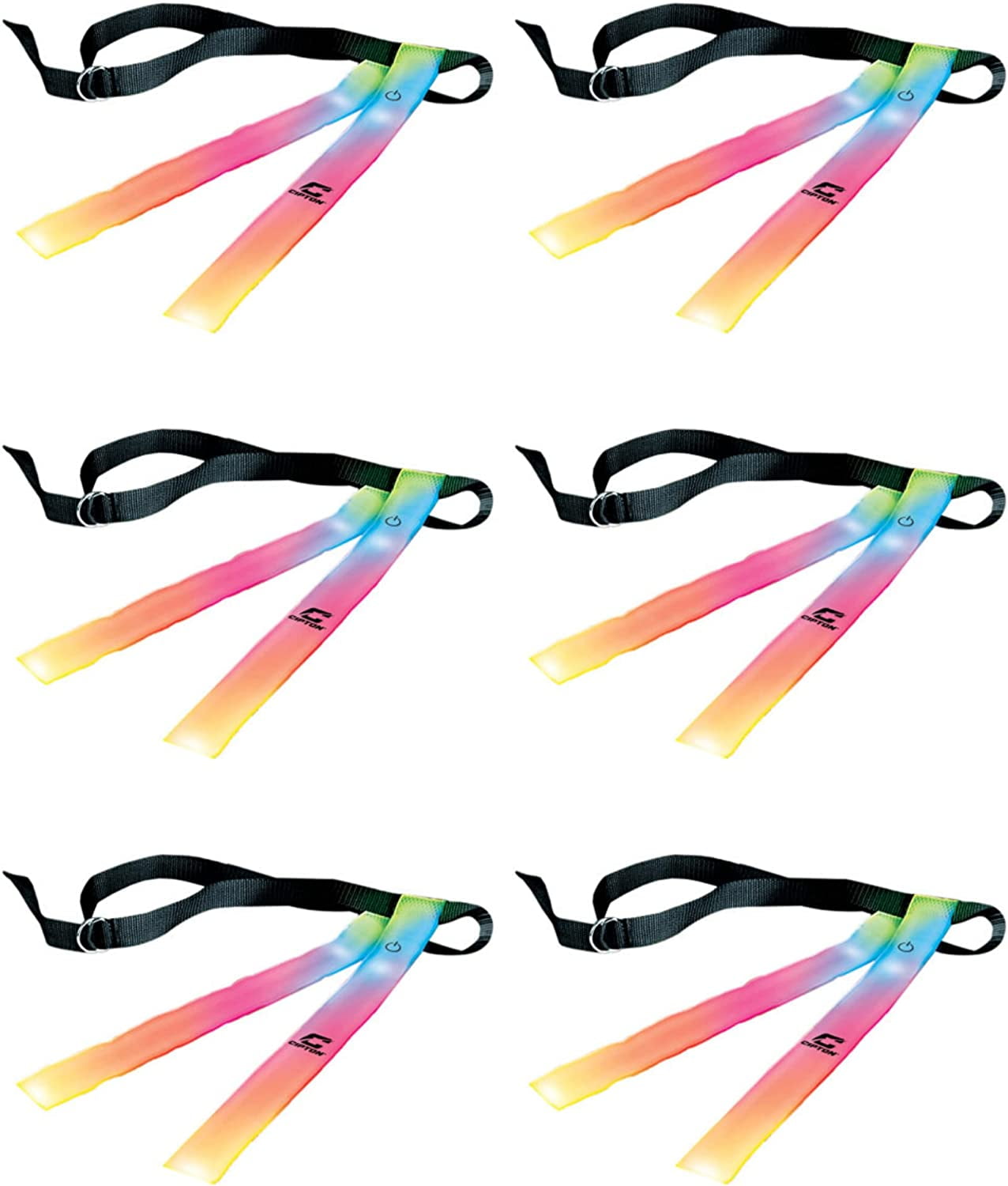 Cipton LED Light Up Flag Football Set Youth Pack Of 6 - Walmart.com