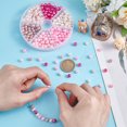 1Set 300Pcs 6 Colors Baking Paint Pearlized Glass Pearl Round Beads ...