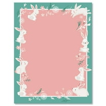 Spring Bunnies Easter Letter Papers - Set of 25 Spring Stationery ...