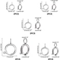 1 Box 304 Stainless Steel Smooth Surface Spring Ring Clasps Stainless ...