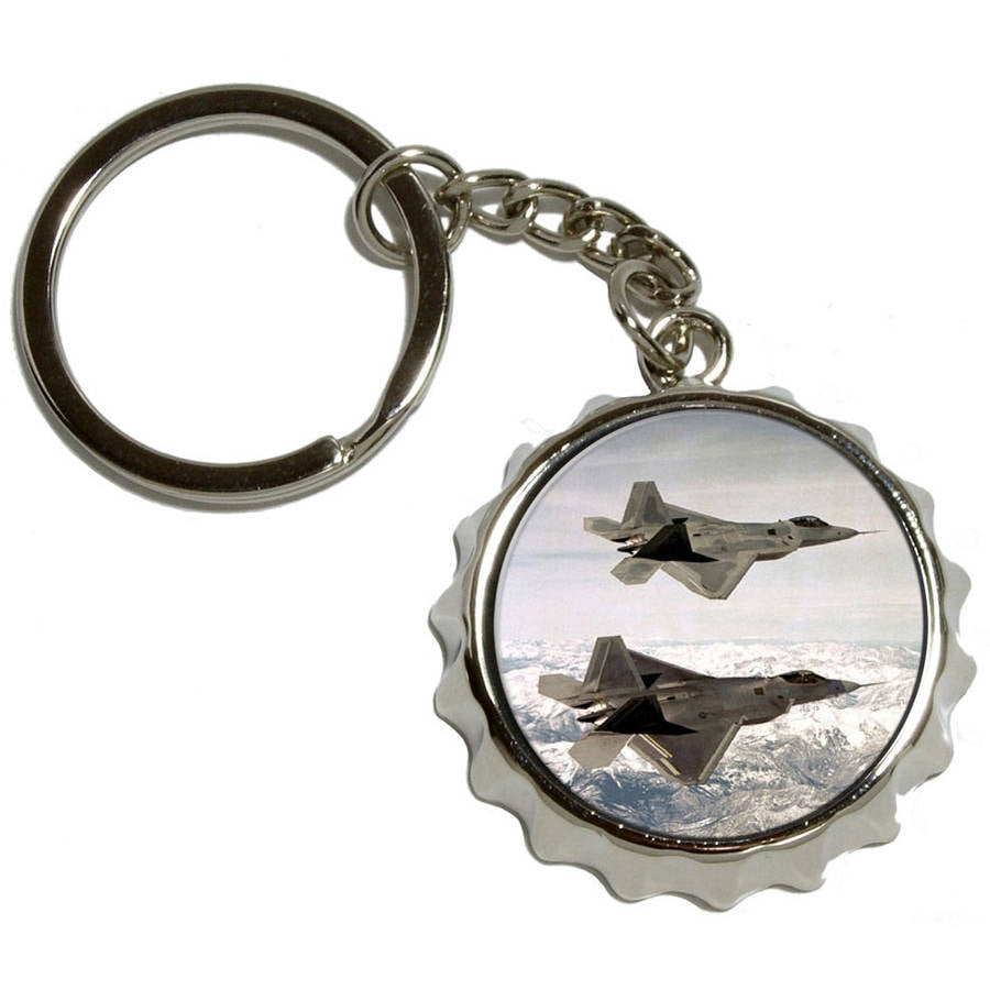 Pair of US Air Force F-22 Raptor Jet Fighters, Nickel Plated Metal ...