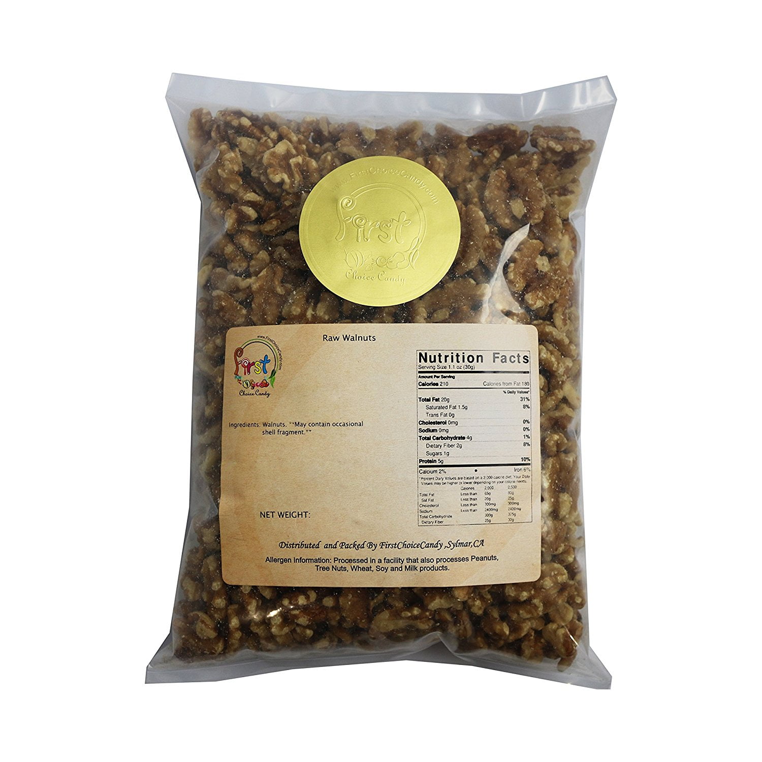 High Quality Raw Walnuts 2 Pound 32 oz Bulk Bag - Walmart.com