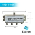 Steren 4-Way Coaxial Splitter 2.4GHz 90dB High-Frequency Signal ...