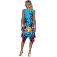Binienty Sundress with Tropical Sunset Pattern, Women's Sleeveless ...