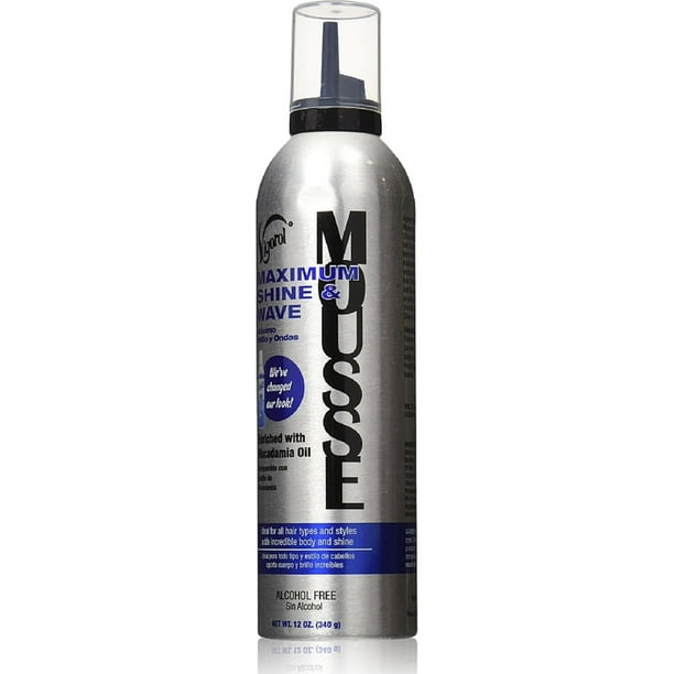 Vigorol Maximum Shine & Wave Mousse 12 oz - Walmart.com - Walmart.com