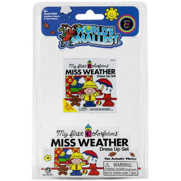 World's Smallest My First Colorforms Miss Weather Dress Up - Walmart.com