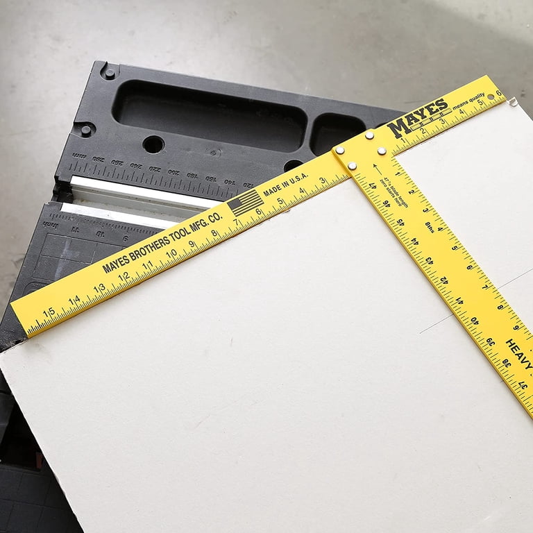 Ruler 12+ Inch Mayes 48" Aluminum Drywall T-Square - Lightweight ...