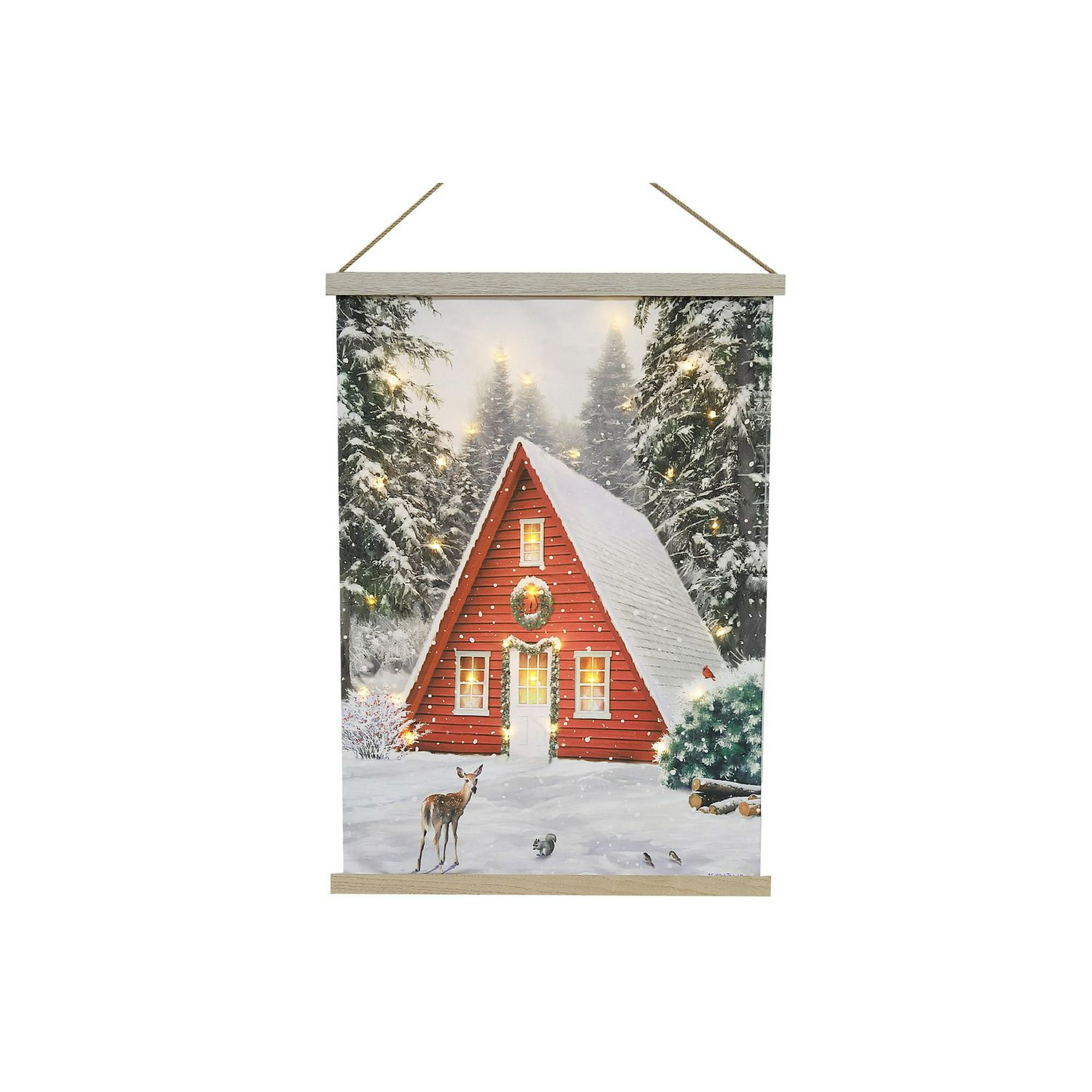 Click here for Ih Casadécor Led Chalet Fabric Wall Hanging 19.68i... prices
