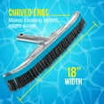 "U.S. Pool Supply Pro 18"" Stainless Steel Algae Brush with Heavy Duty ...