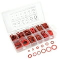 600pcs Red Steel Paper Fiber Flat Washers Kit - 12 Sizes Insulation ...