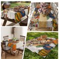 Autumn Thanksgiving Turkey Table Cloth 54x54in, Waterproof Square ...