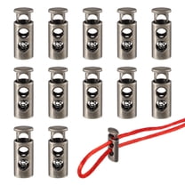 Uxcell Spring Cord Lock, Elastic Toggle Stopper Double Hole String Lock ...