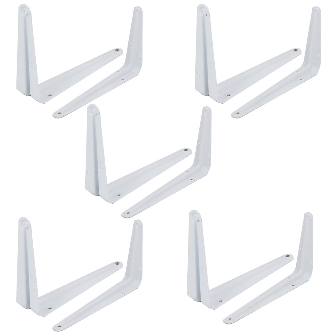 200mm x 40mm x 125mm L Shape Book Goods Holder Shelf Bracket Supports ...