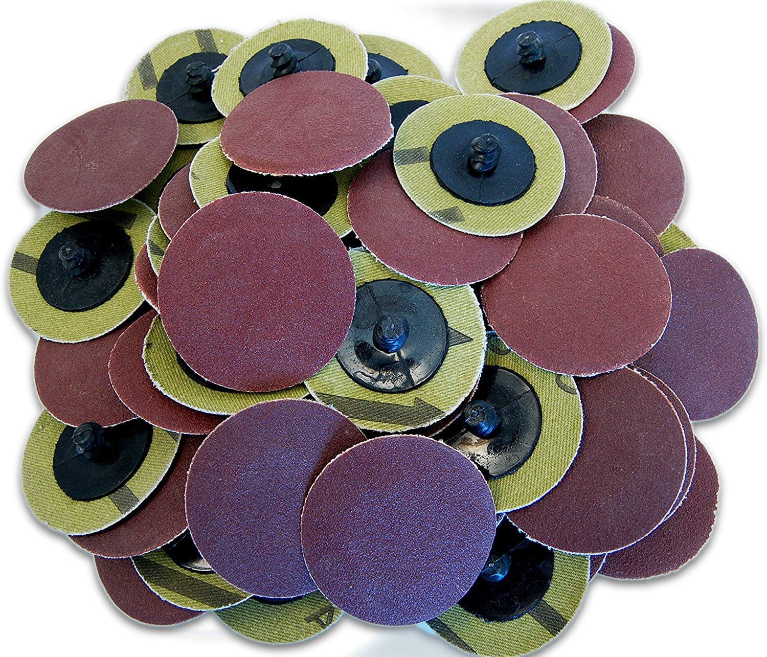 50 PC 2 INCH ROLOC DISCS 240 GRIT R TYPE SANDING ABRASIVE ROLL LOCK ...