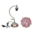 Stained Glass Table Lamp Cherry Blossom Desk Lamp with Petal Lampshade ...
