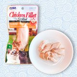 INABA Premium Hand-Cut Grilled Chicken Fillet Cat Treats w Vitamin E, 0.9 oz, 6-Pack, Scallop ...