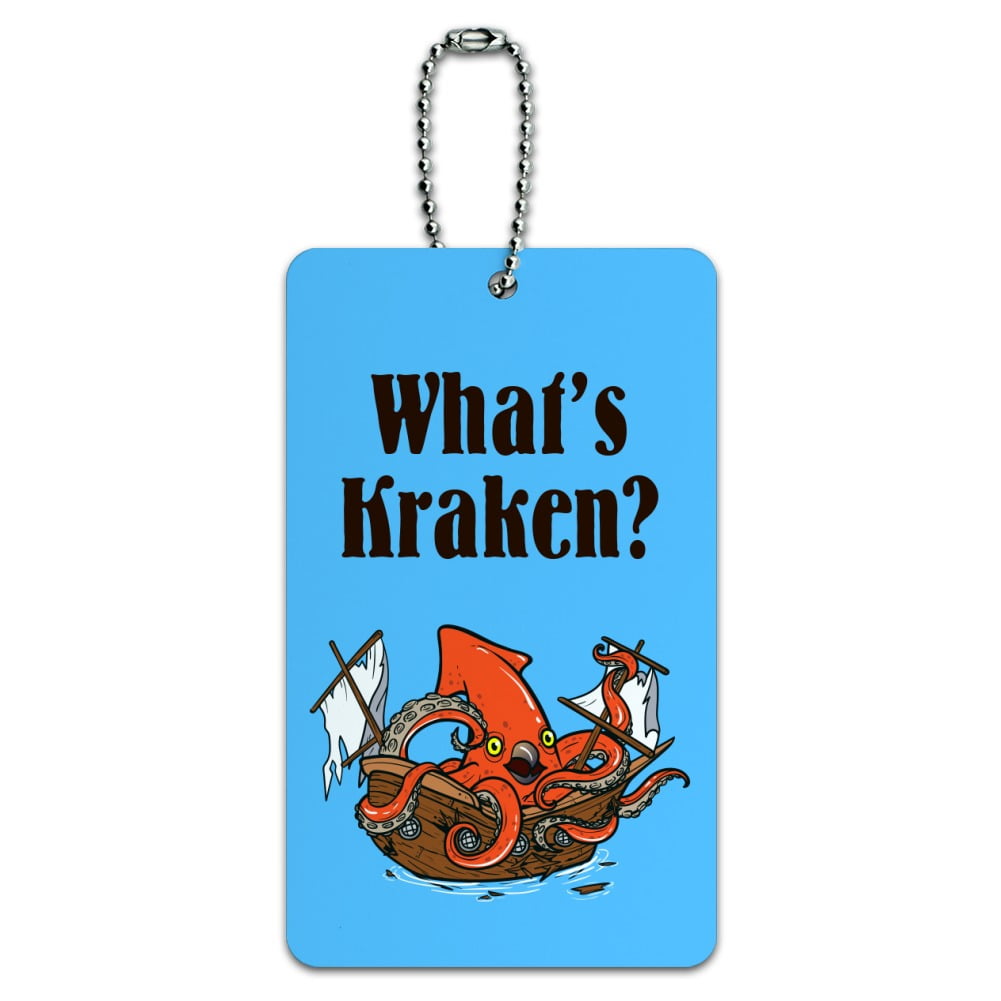 What's Kraken Giant Squid Destroying Ship Luggage Card Suitcase Carry ...