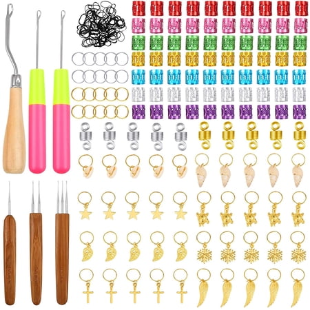 156 Pieces Dreadlocks Crochet Hook Set Includes Latch Hook, Hair ...