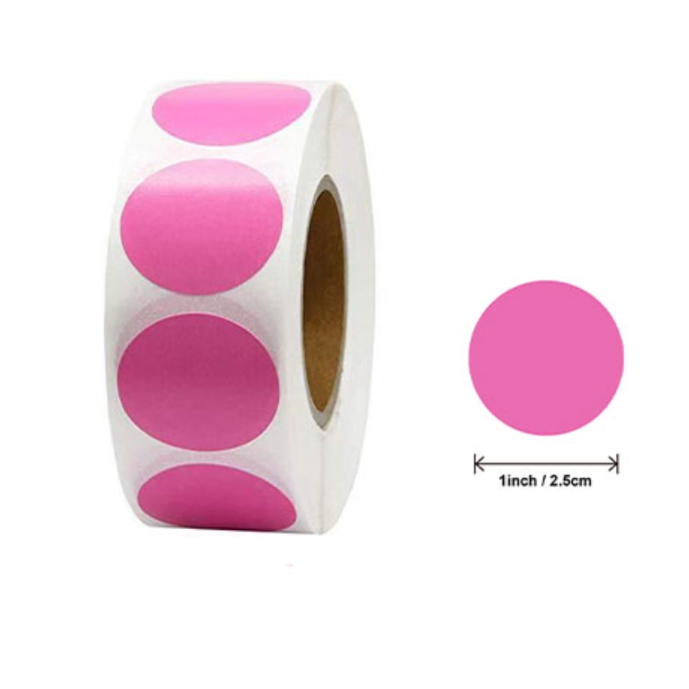 PEACNNG Transparent Coding Labels for Organizing Inventory 1 Inch Round ...