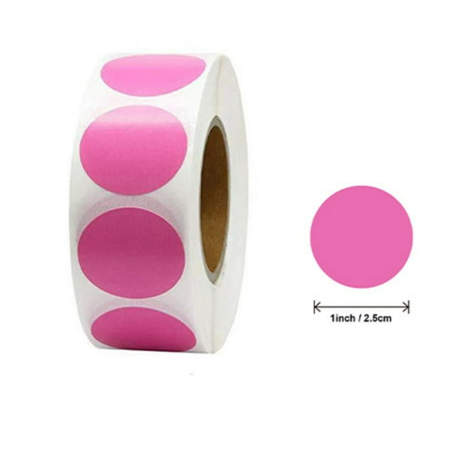 PEACNNG Transparent Coding Labels for Organizing Inventory 1 Inch Round ...