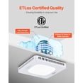 VEVOR Bathroom Exhaust Fan with LED Light, 110 CFM Bathroom Vent Three ...