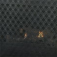 Fire Screen | Modern Single Panel Iron Fireplace Screen | Black | Iron ...