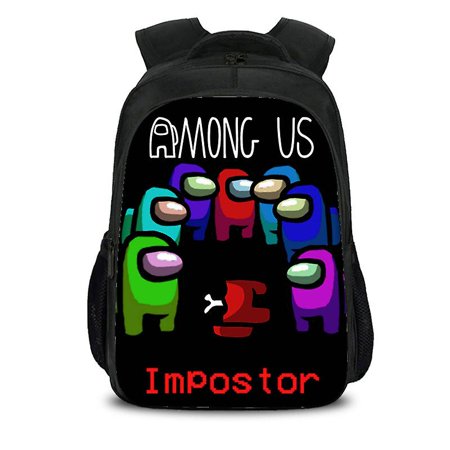 Among Us Design Backpack Student School Bags Kids Gift 16 Inchs ...