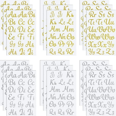 18 Sheet Iron On Letter Upper and Lower Heat Transfer Letter Adhesive ...