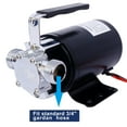 DC 12-Volt 1/10HP 330GPH Battery Powered Mini Portable Electric Utility ...