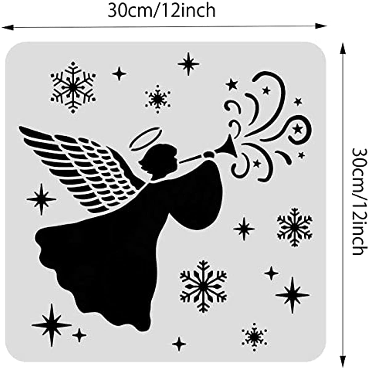 Christmas Angel Stencil