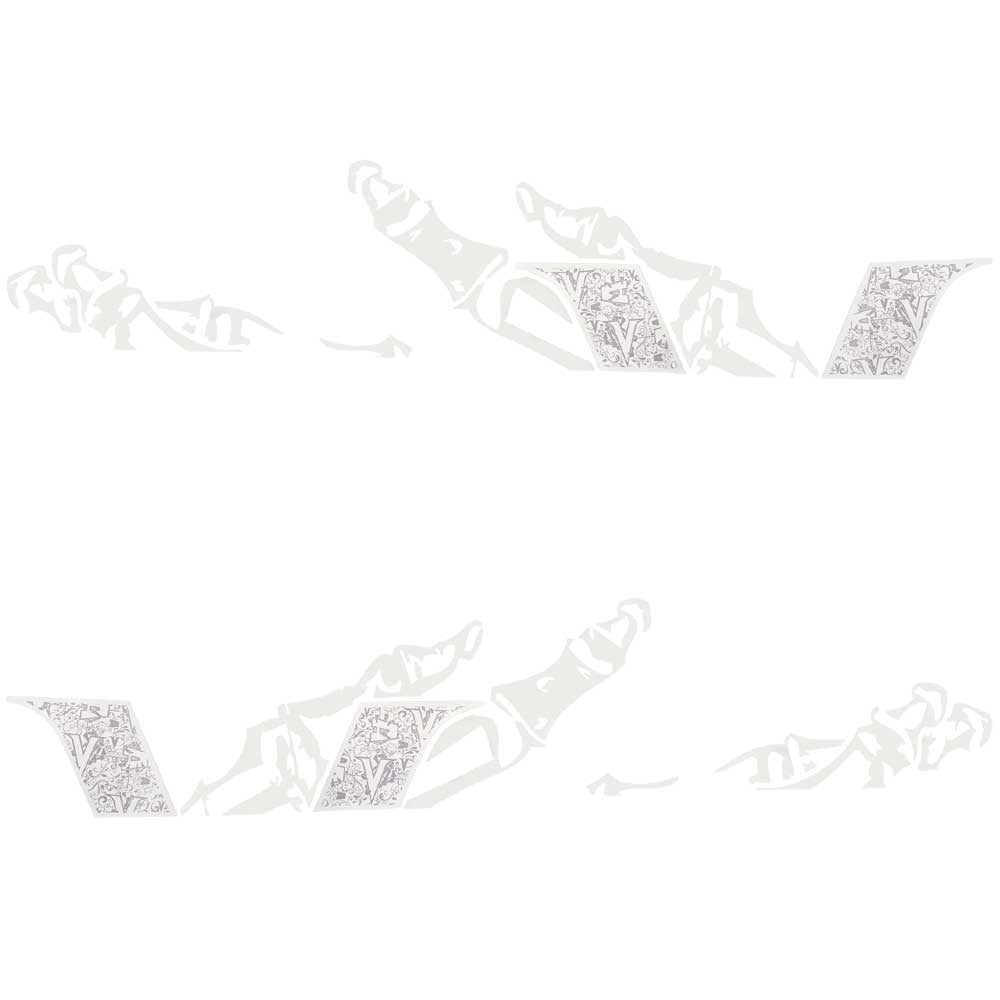 Malibu Boat Graphic Decals 145500-02 | 57 3/4 x 12 Inch White Set of 2 ...