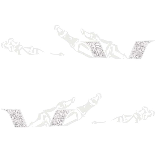 Malibu Boat Graphic Decals 145500-02 | 57 3/4 x 12 Inch White Set of 2 ...