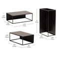 Mind Reader 3 Piece Metal Desktop Riser Set for Monitor, Laptop, and ...