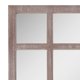 Stonebriar Square Rustic 9 Panel Window Pane Hanging Wall Mirror with ...