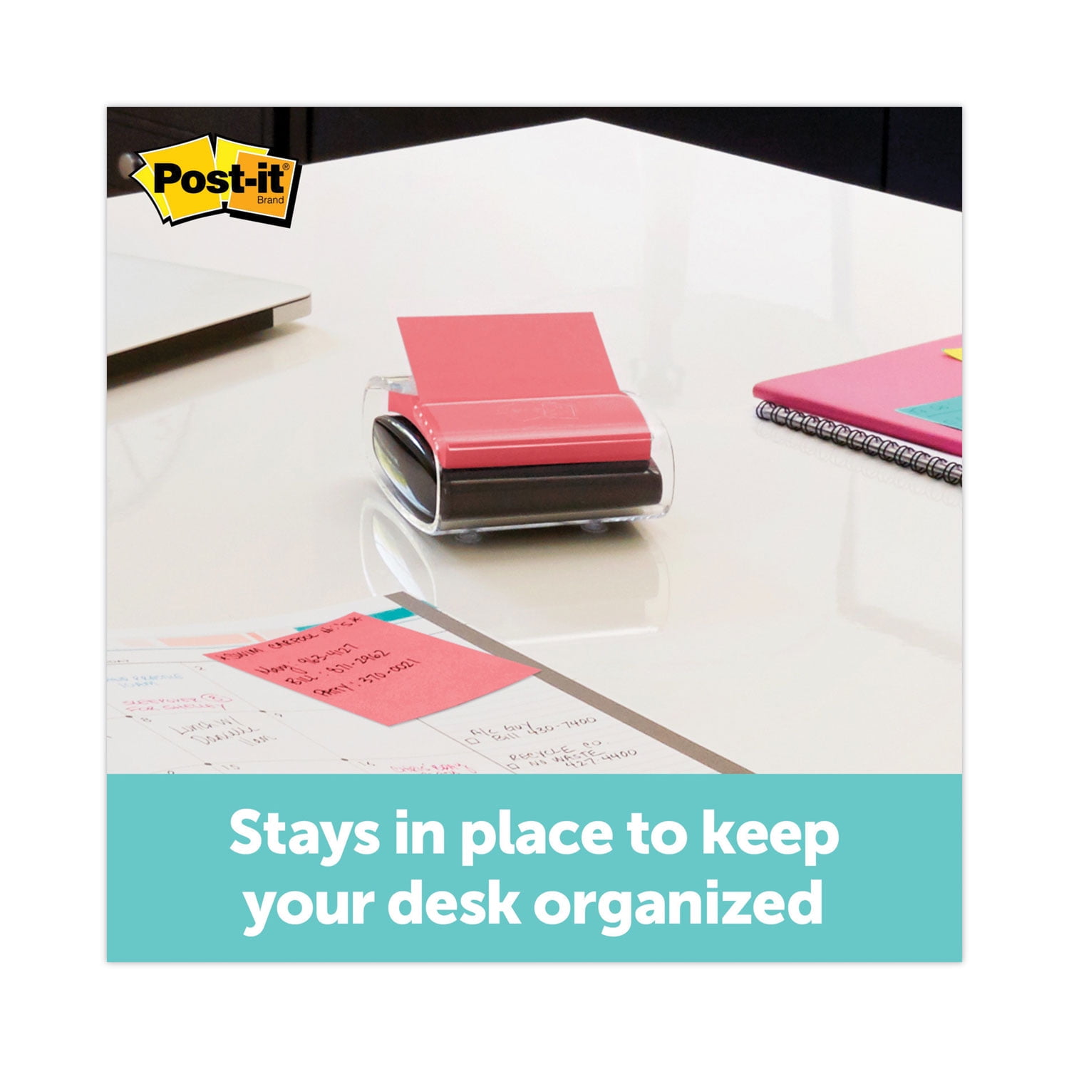Post-it Pop-up Notes Super Sticky-Wrap Dispenser, For 3 x 3 Pads, Black ... Post-it Pop-up Notes Super Sticky-Wrap Dispenser, For 3 x 3 Pads, Black ...