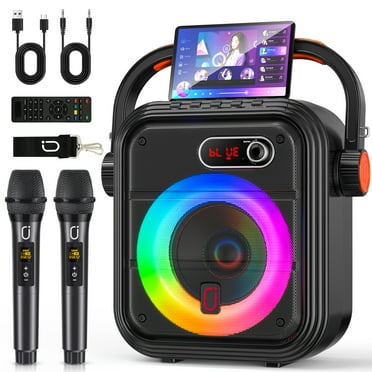 Brookstone Big Blue Party Speaker - High Powered, Outdoor, Portable, 60 ...