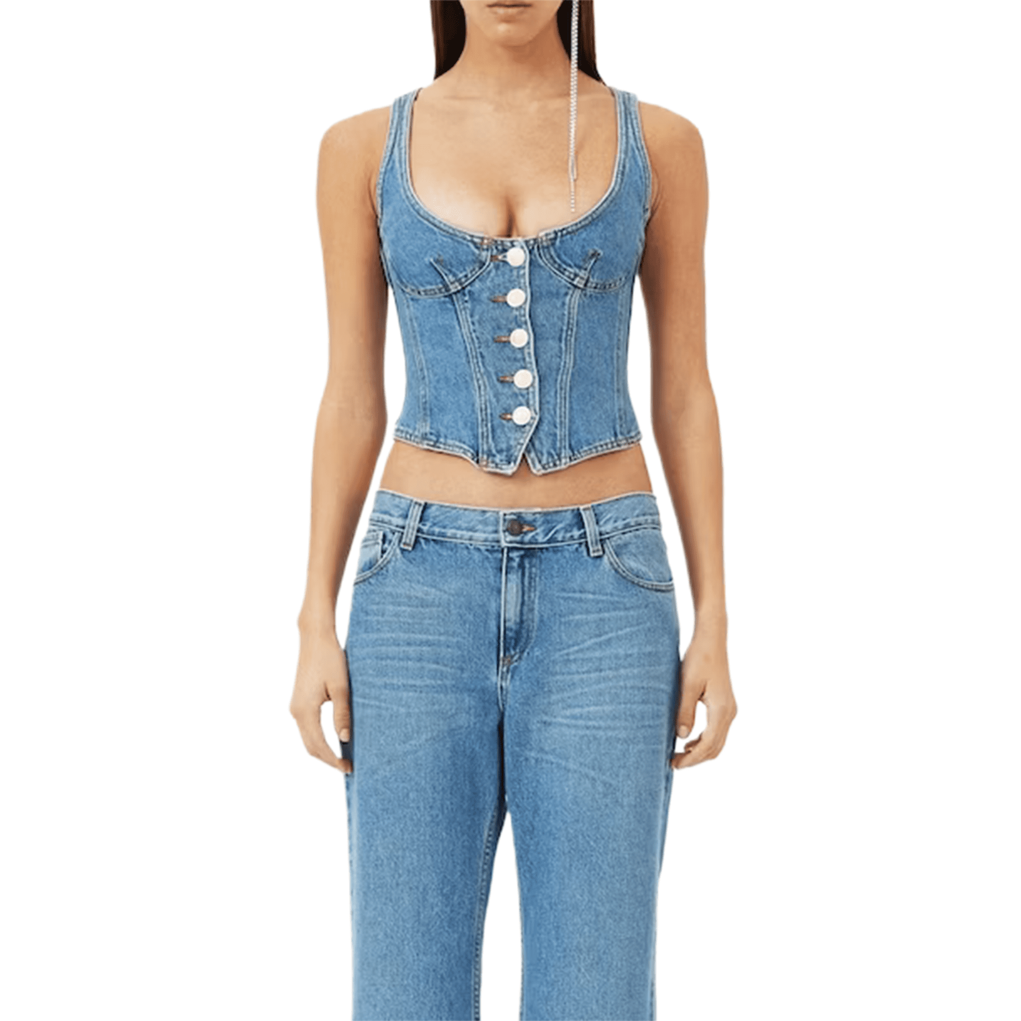 Click here for Wangsaura Women Crop Denim Tank Tops Casual Summer... prices