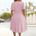 Baeitkot Women Summer Mid Calf Dress Fashion Women Summer Solid Casual ...