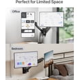 Dual Monitor Wall Mount for 17 to 32 inch Flat/Curved Screens, Each ...