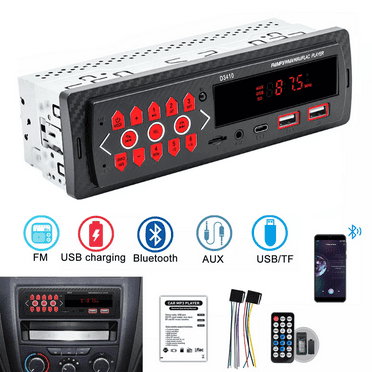 Single Din Blue tooth Car Radio Audio 24V USB/SD/MP3 Player In Dash Aux ...
