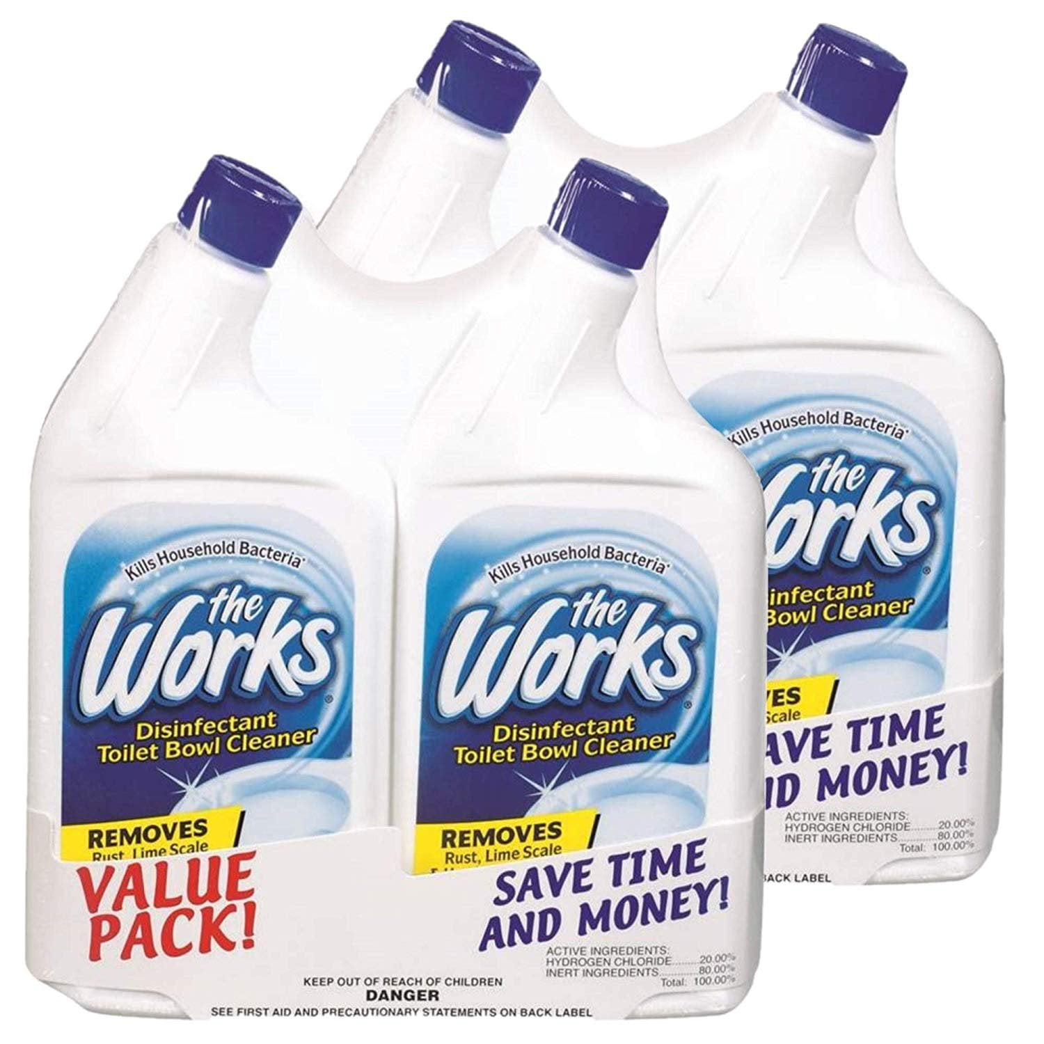 Home Care Lab The Works 32-Ounce Toilet Bowl Cleaner - 4 PACK - Walmart.com