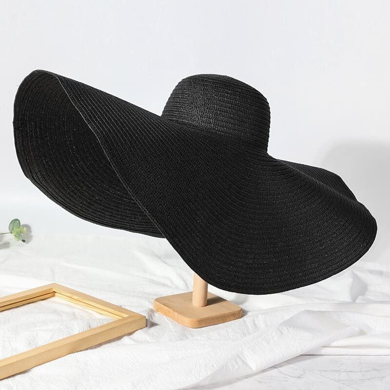 Cocopeaunts Women‘s Sun Hat Wide Brim Foldable Oversized Beach Hat