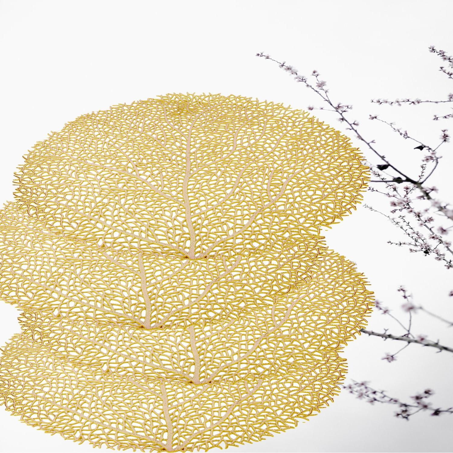 Click here for Brilliant Arbre Round Vinyl Placemat 38 Cm Set Of... prices